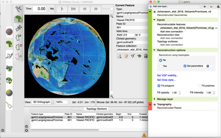 GPlates 2.2 software and data sets – EarthByte