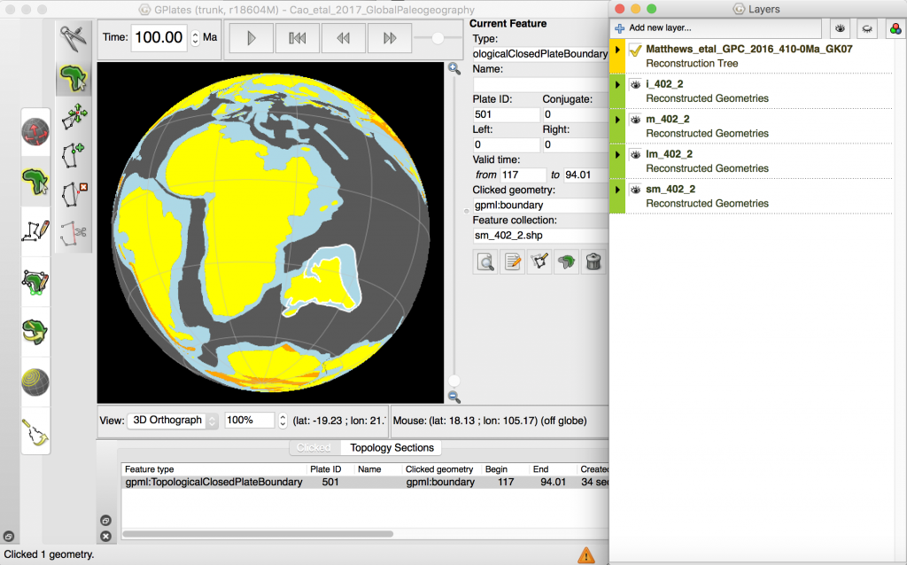 GPlates 2.2 software and data sets – EarthByte