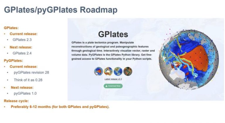 Roadmap for GPlates and pyGPlates development – EarthByte