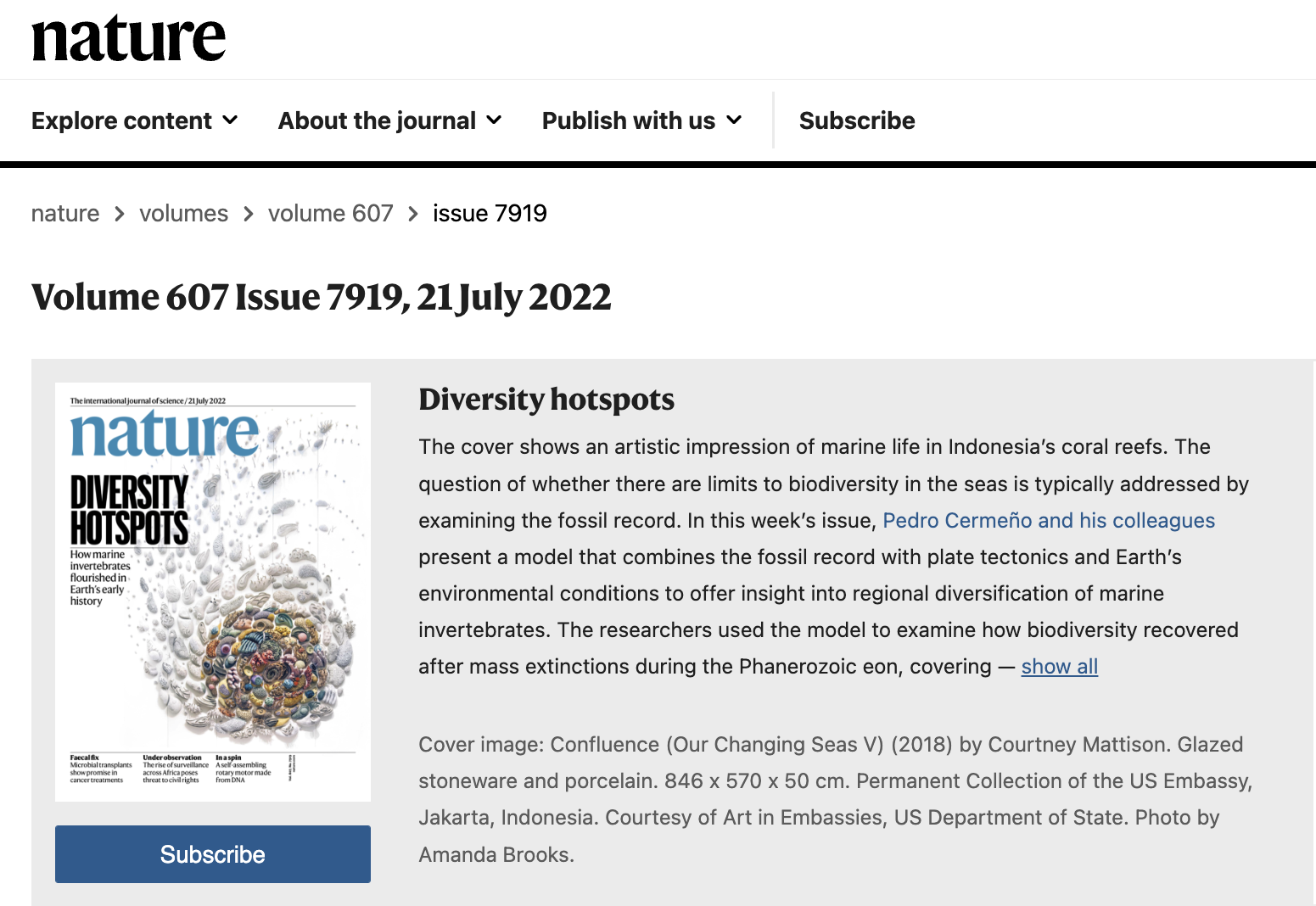 Nature: Post-extinction recovery of the Phanerozoic oceans and ...