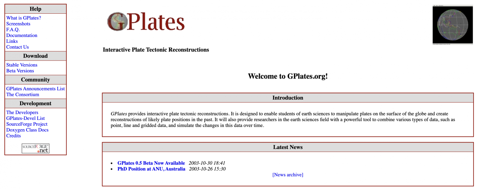 21st anniversary for GPlates development – EarthByte