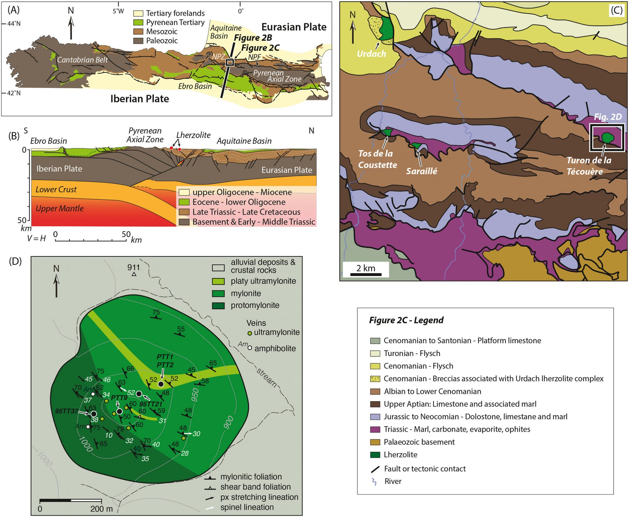 Thickness of an extensional plate-boundary shear zone in the mantle ...